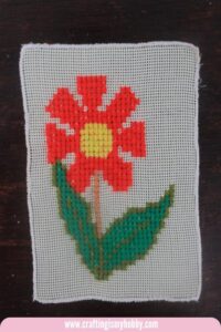 MINI SIMPLE FLOWER CROSS STITCH - Crafting is My Hobby