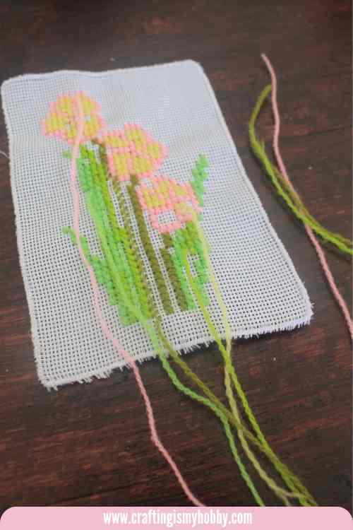 SIMPLE CROSS STITCH FLOWER - Crafting is My Hobby