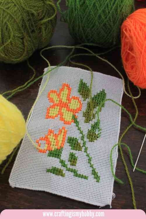SMALL FLOWER CROSS STITCH PROJECT - Crafting is My Hobby