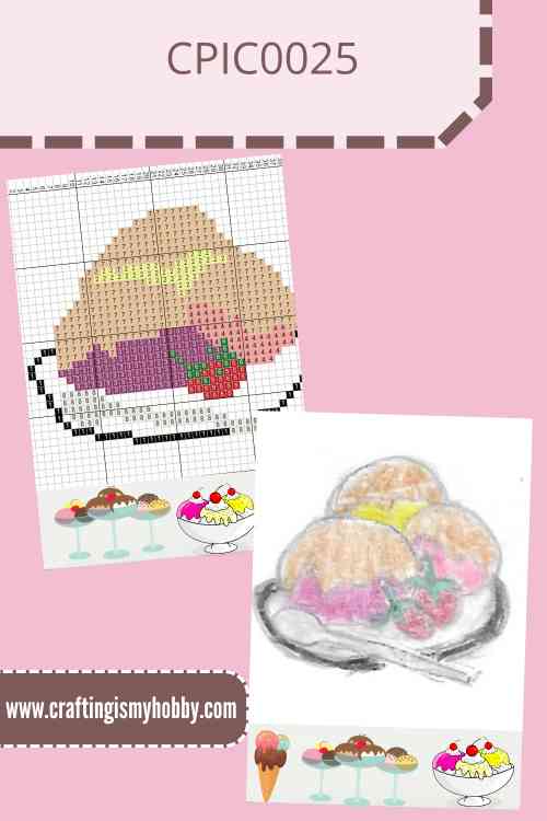 CROSS STITCH PATTERNS ICE CREAM - Crafting is My Hobby