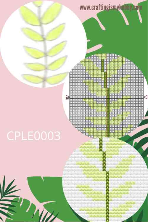 LEAF CROSS STITCH PATTERN edition 1 - Crafting is My Hobby