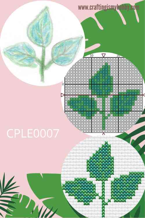 LEAF CROSS STITCH PATTERN edition 1 - Crafting is My Hobby