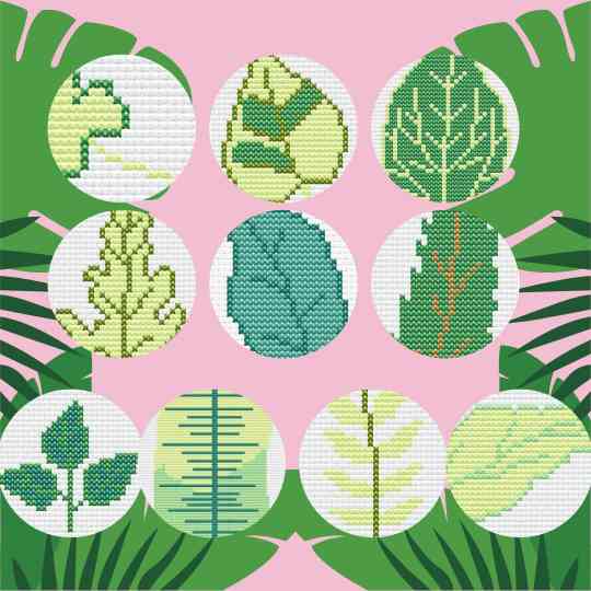 LEAF CROSS STITCH PATTERN edition 1 - Crafting is My Hobby