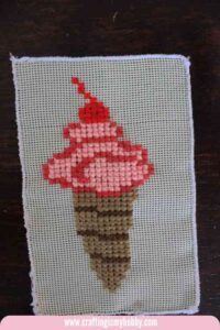 ICE CREAM CONE CROSS STITCH PATTERN - Crafting is My Hobby