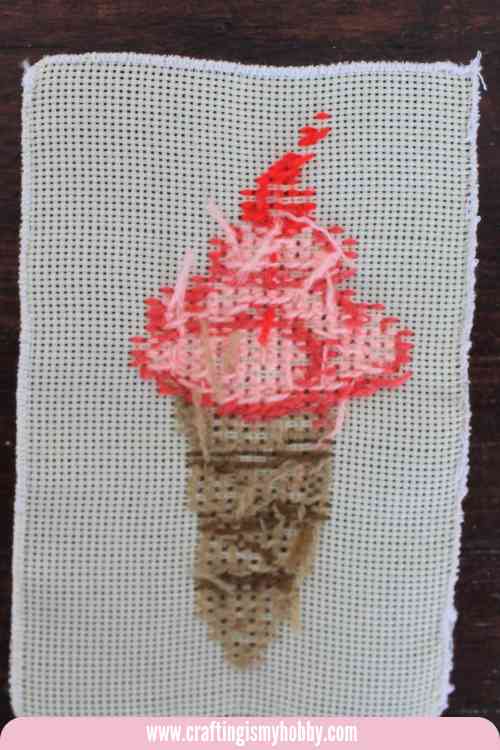 ICE CREAM CONE CROSS STITCH PATTERN - Crafting is My Hobby