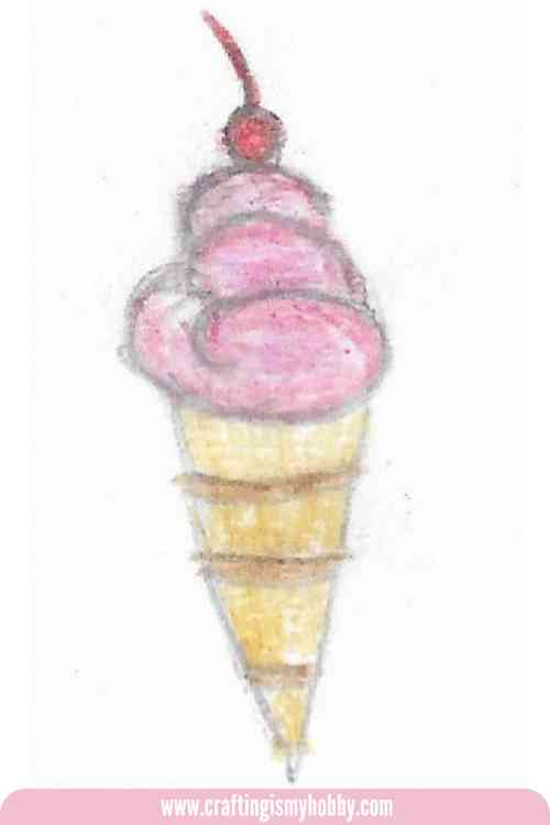 ICE CREAM CONE CROSS STITCH PATTERN - Crafting is My Hobby