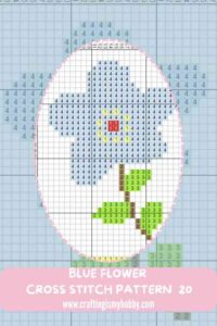 20 BLUE FLOWER CROSS STITCH PATTERNS - Crafting is My Hobby