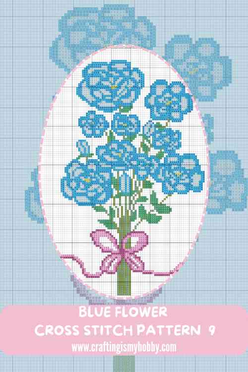 20 BLUE FLOWER CROSS STITCH PATTERNS - Crafting is My Hobby