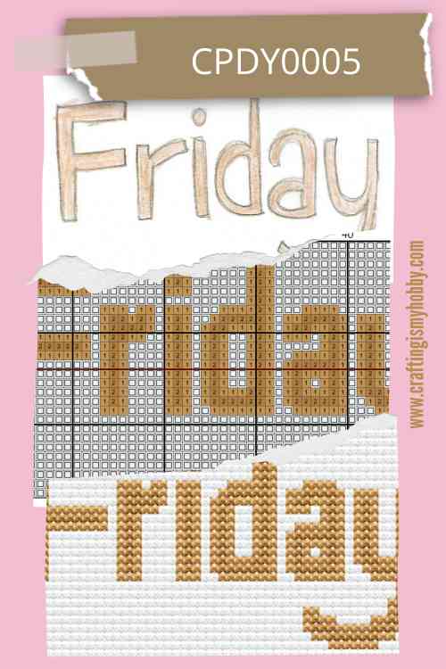 CROSS STITCH PATTERN OF DAY NAMES - Crafting is My Hobby