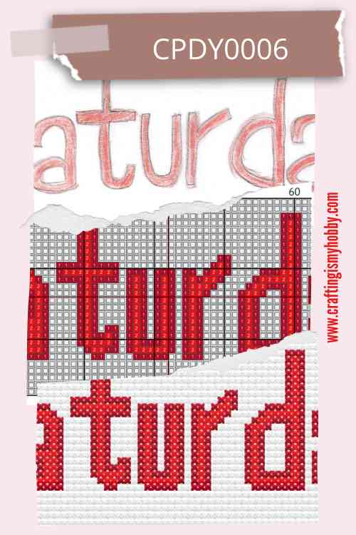 CROSS STITCH PATTERN OF DAY NAMES - Crafting is My Hobby