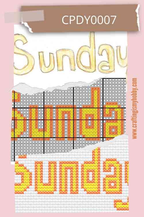 CROSS STITCH PATTERN OF DAY NAMES - Crafting is My Hobby