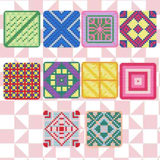 GEOMETRIC CROSS STITCH PATTERNS edition 1 - Crafting is My Hobby