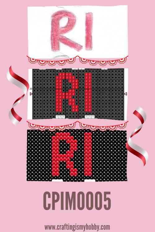 Indonesia Independence Cross Stitch Pattern 1 - Crafting is My Hobby