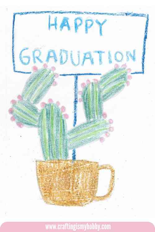 CACTUS CROSS STITCH EMBROIDERY GRADUATION GIFT - Crafting is My Hobby