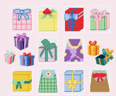 10 GIFT BOX CROSS STITCH PATTERNS edition 1 - Crafting is My Hobby